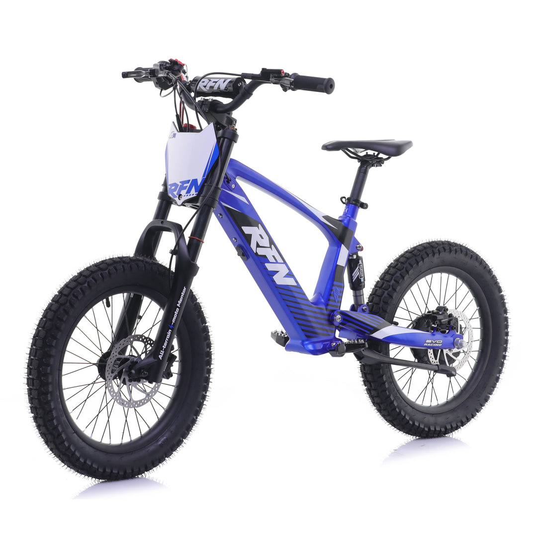 RFN EVO Racing 18" Kids Youth Electric Balance Bike – RFN Electric Bikes Australia